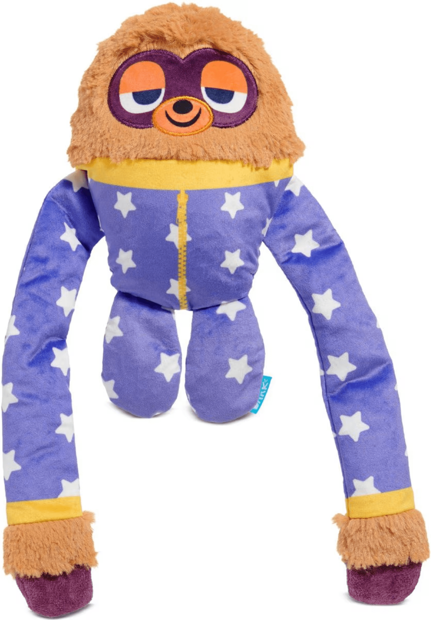 BARK Slow Jams Dan Crinkly Tube Squeaky Plush Dog Toy